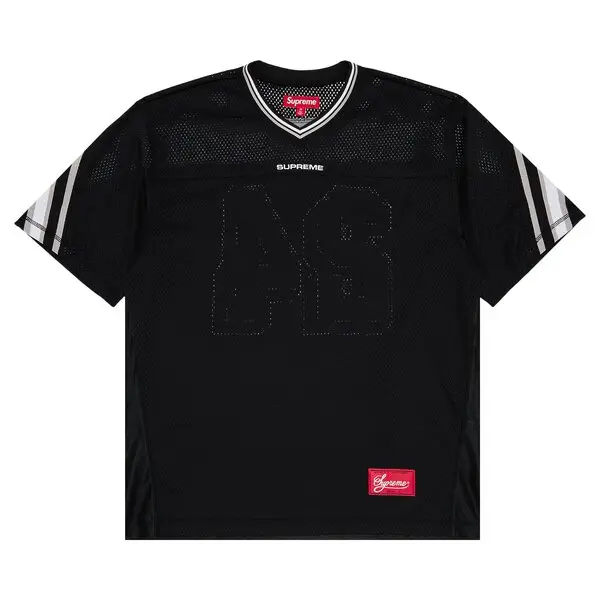 Supreme Jacquard Rib Football Jersey - Black