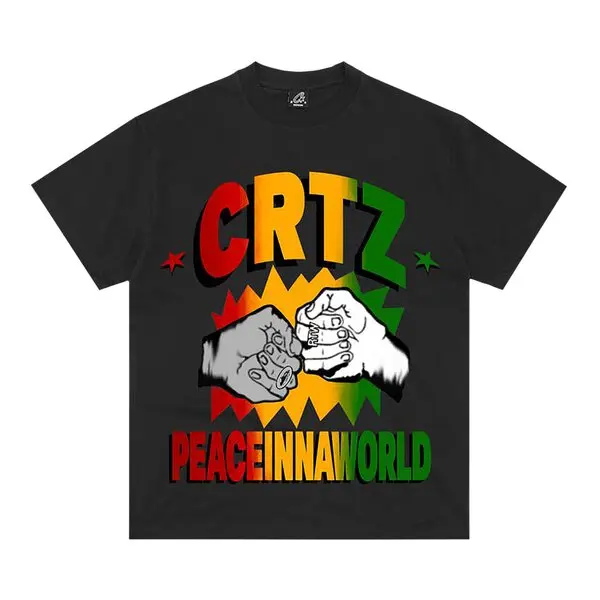 CORTEIZ Peaceinnaworld Tee *new Blank - Black