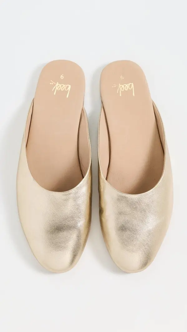 Beek Phoebe Mules - Gold