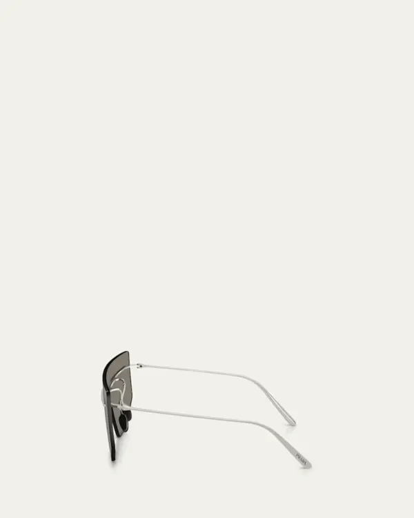 Prada Pr B55s Shield Sunglasses - Silver