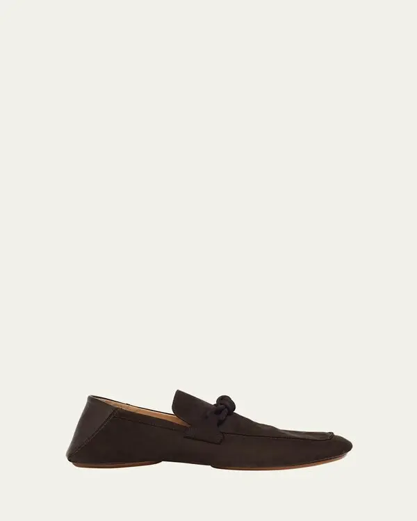 Bottega Veneta Daddy Nubuck Collapsible-heel Loafers