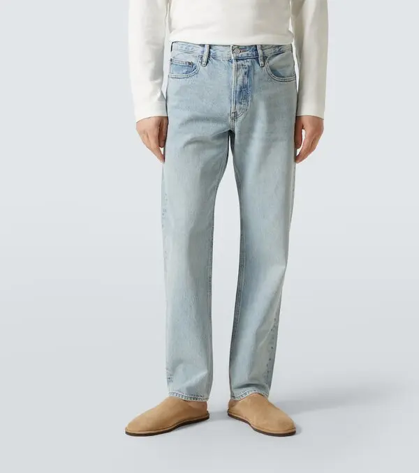 FRAME The Straight Mid-rise Jeans