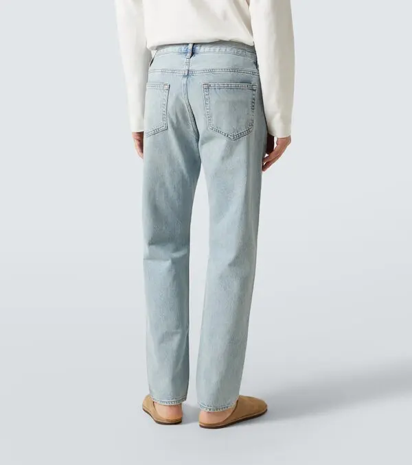 FRAME The Straight Mid-rise Jeans