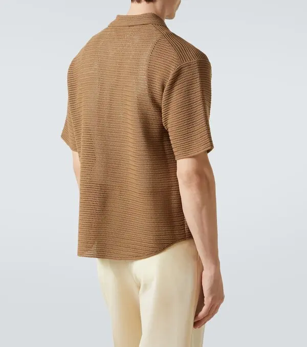 Auralee Knitted Cotton Mesh Shirt