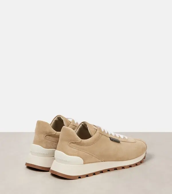 Brunello Cucinelli Monili Suede Sneakers