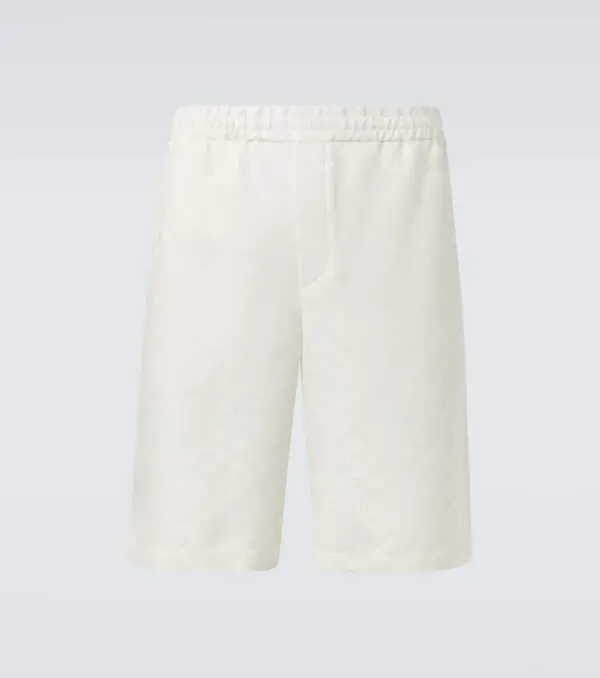 Gucci Gg Linen-blend Shorts