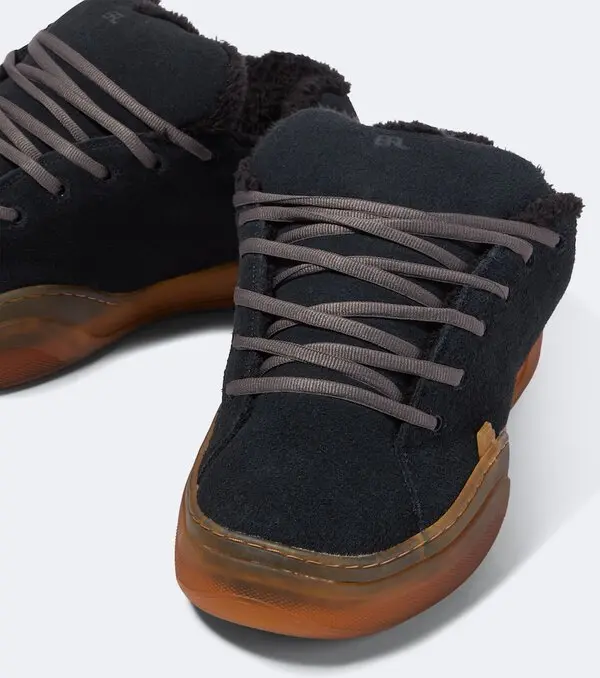 ERL Vamp Skate Suede Sneakers - Black