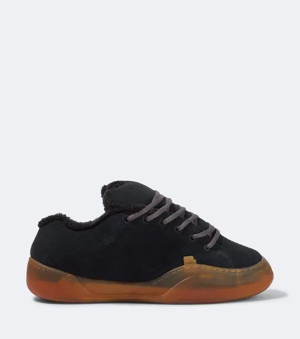 ERL Vamp Skate Suede Sneakers - Black