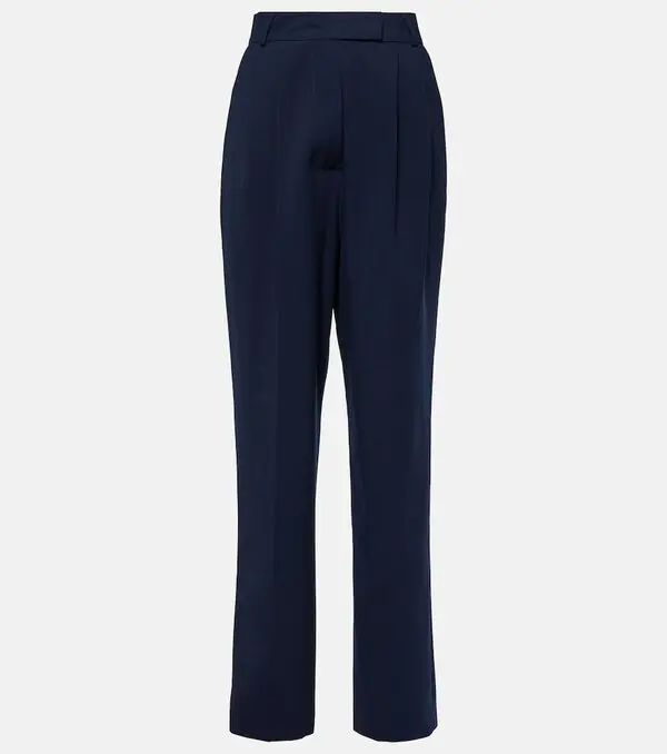 THE FRANKIE SHOP Bea High-rise Straight Pants - Blue