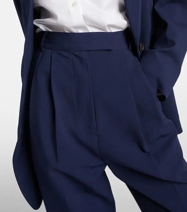 THE FRANKIE SHOP Bea High-rise Straight Pants - Blue