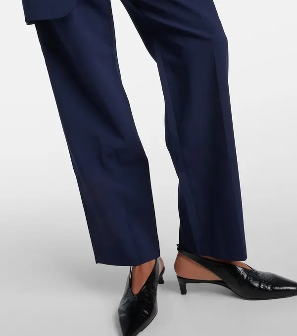 THE FRANKIE SHOP Bea High-rise Straight Pants - Blue