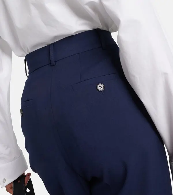 THE FRANKIE SHOP Bea High-rise Straight Pants - Blue