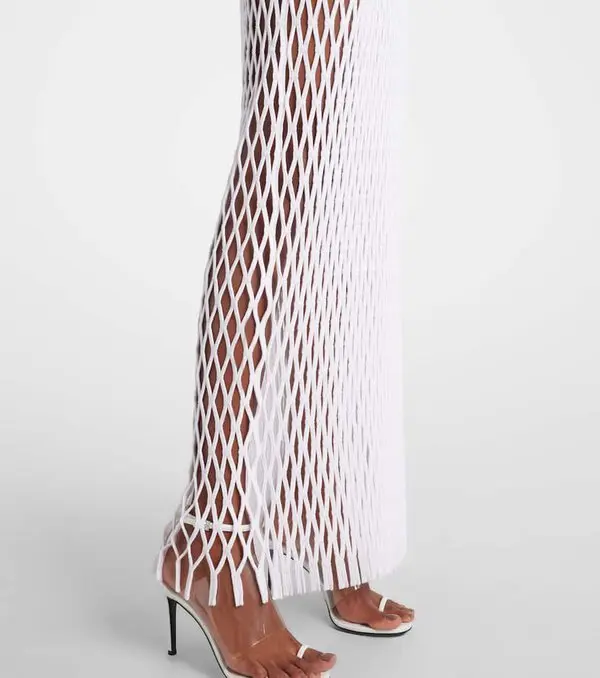 Alaïa Macramé Maxi Dress