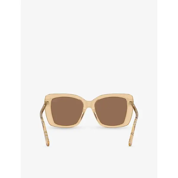 Burberry Be4456 Square-frame Sunglasses - Cream