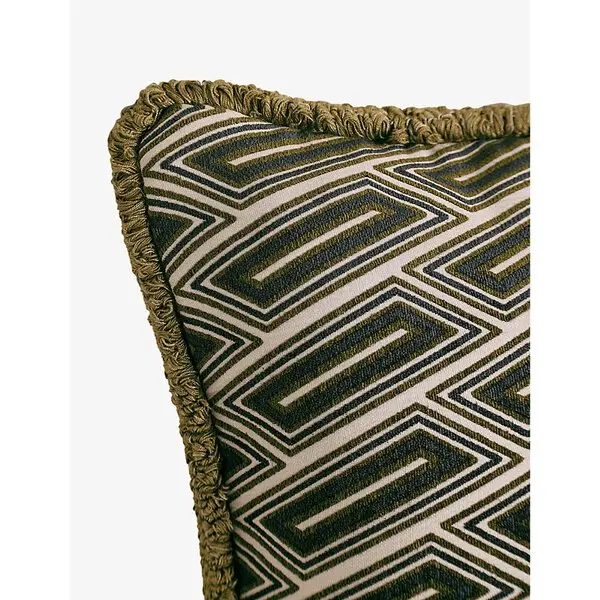 SOHO HOME Vende Woven Cushion - Olive