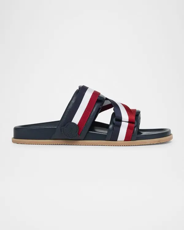 Moncler Mon Summer Slide Sandals - Obsidian Blue