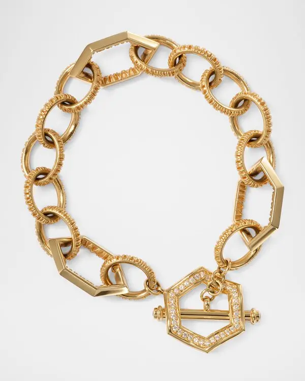 JAMIE TURNER Isabel Chain Toggle Bracelet - Gold