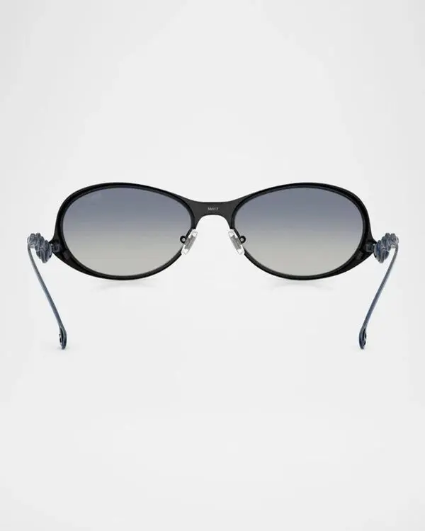 DIESEL® Dl1014 Oval Sunglasses - Blue Gradient