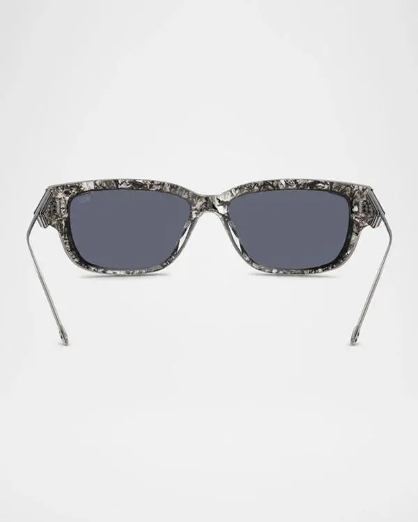 DIESEL® Dl2002mu Rectangle Sunglasses - Violet