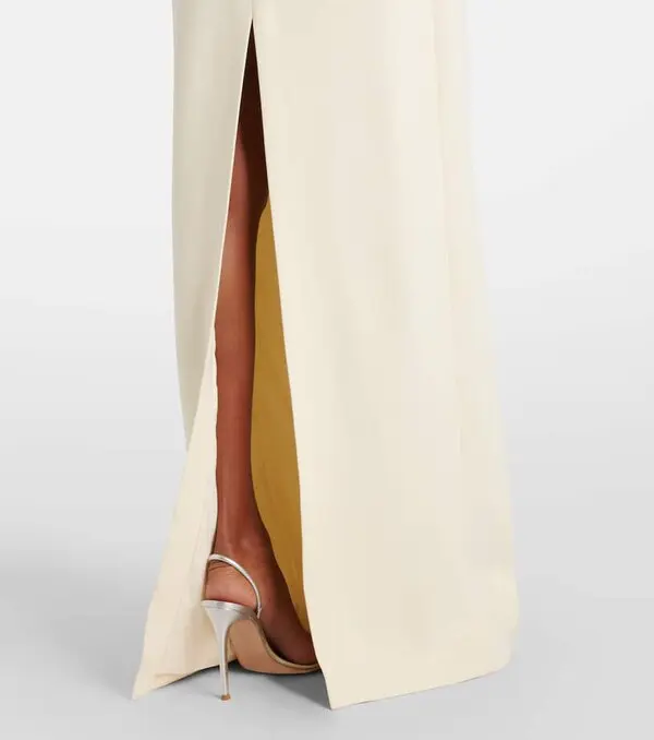 David Koma Chain-trimmed Crepe Gown