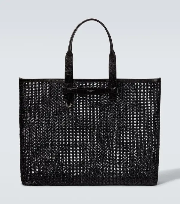 Dolce & Gabbana Adamo Woven Shopper - Black