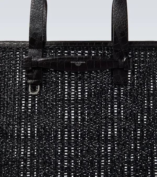 Dolce & Gabbana Adamo Woven Shopper