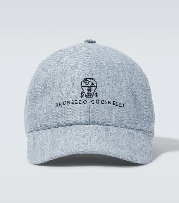 Brunello Cucinelli Linen Baseball Cap