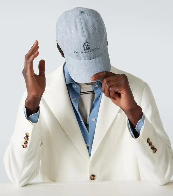 Brunello Cucinelli Linen Baseball Cap