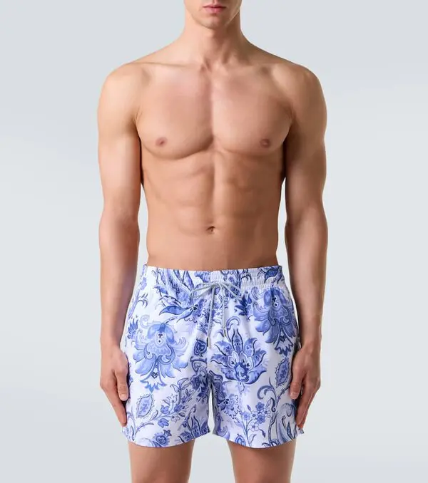 Etro Printed Swim Trunks