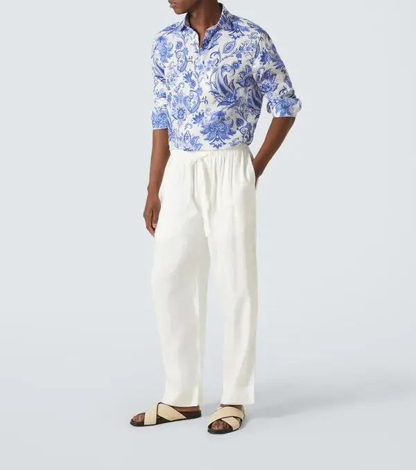 Etro Roma Paisley Linen Shirt