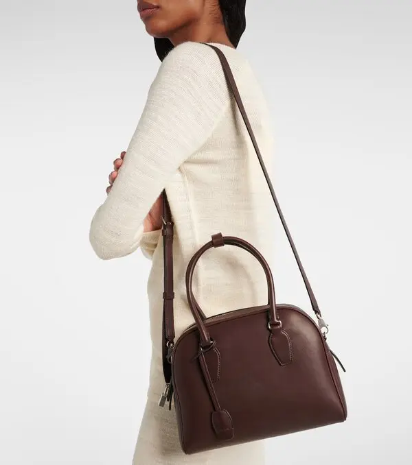 THE ROW India Leather Tote Bag - Brown