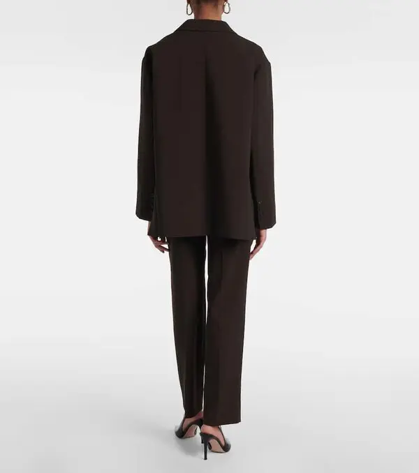 THE FRANKIE SHOP Bea Oversized Blazer - Brown
