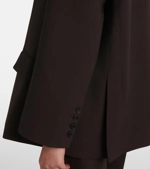 THE FRANKIE SHOP Bea Oversized Blazer - Brown