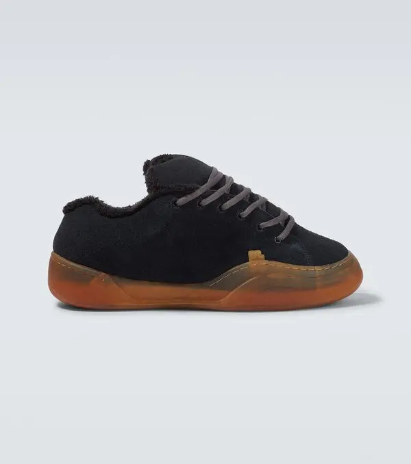 ERL Vamp Skate Suede Sneakers - Black