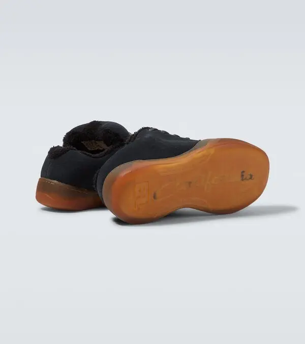 ERL Vamp Skate Suede Sneakers - Black