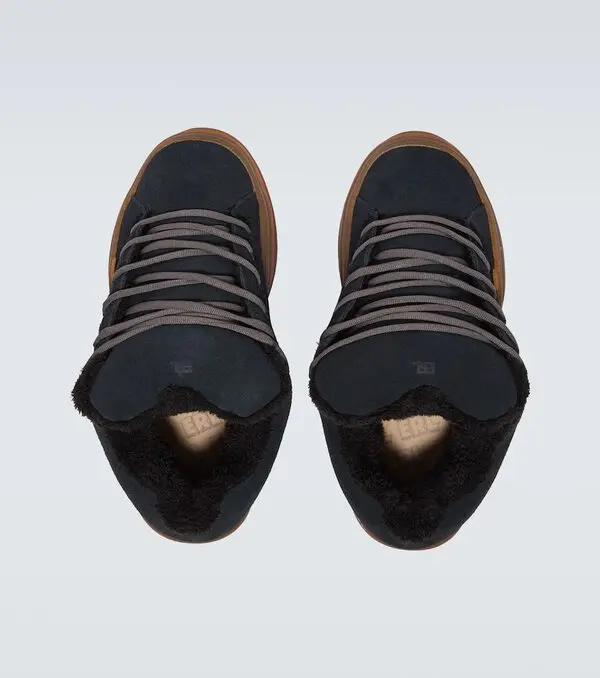ERL Vamp Skate Suede Sneakers - Black