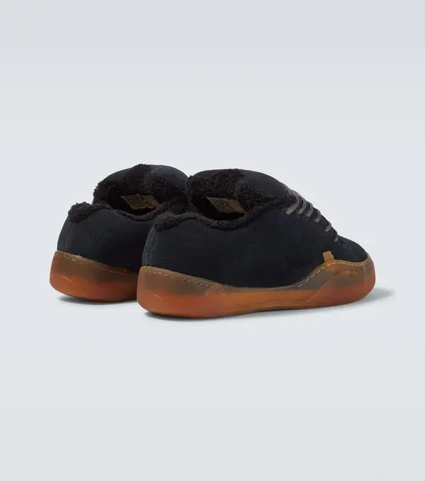 ERL Vamp Skate Suede Sneakers - Black