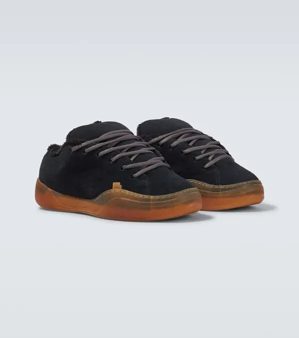 ERL Vamp Skate Suede Sneakers - Black