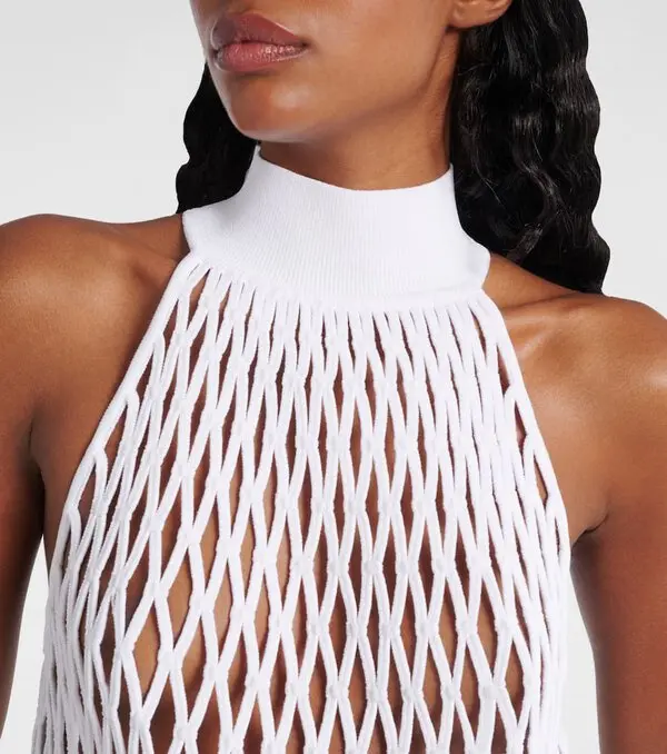 Alaïa Macrame Maxi Dress
