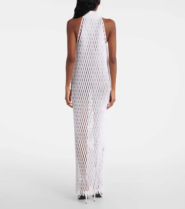 Alaïa Macrame Maxi Dress