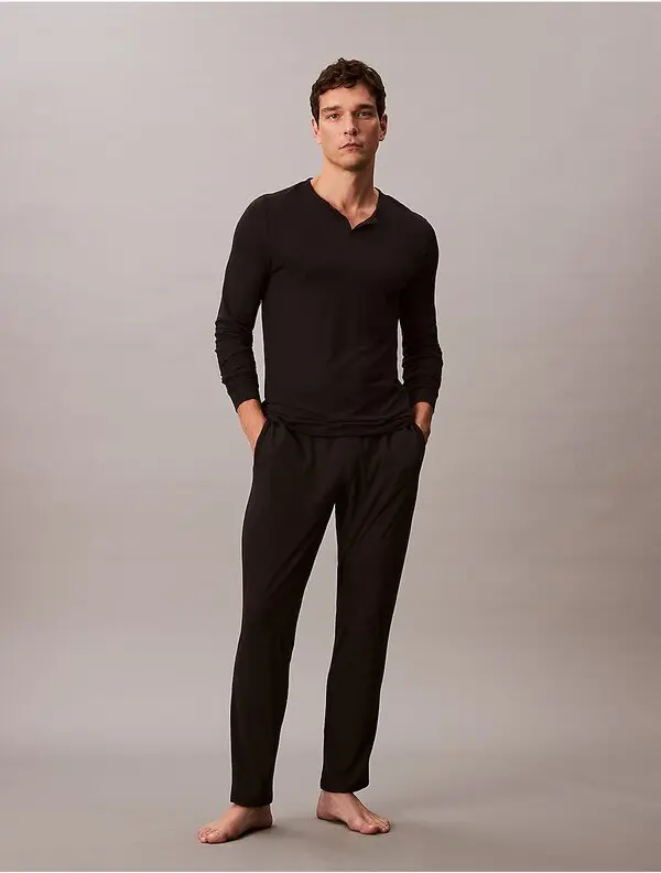 Calvin Klein Ultra Soft Modal Pique Sleep Joggers - Black