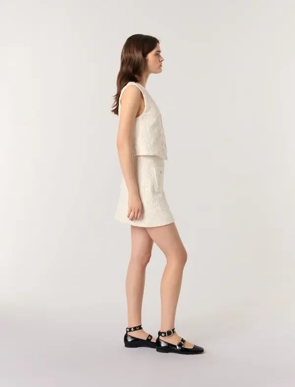 Maje Lace V-neck Jacket