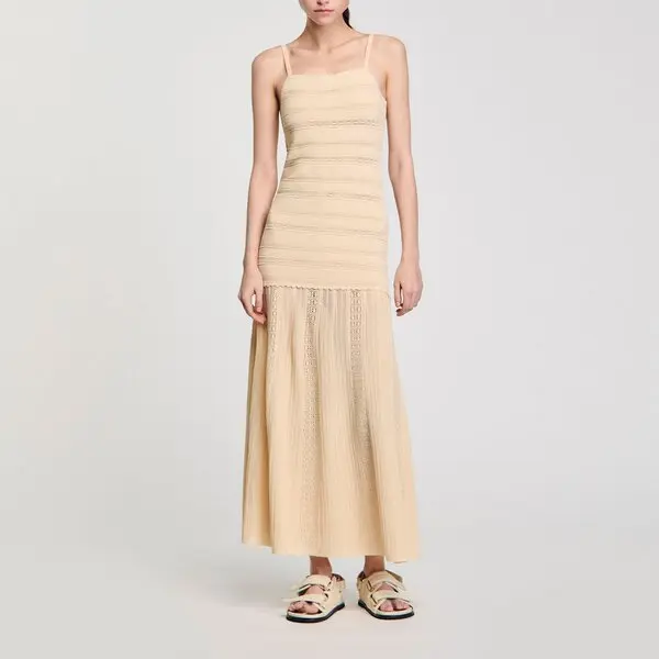 Sandro Knit Maxi Dress