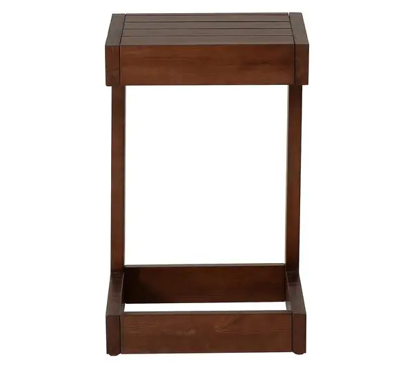 LINON Home Summerlyn C Table Walnut