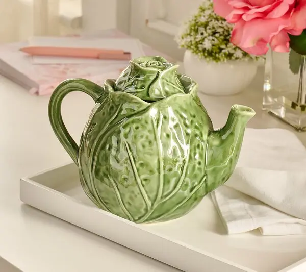 COZY COTTAGE BY LIZ MARIE Cabbage Teapot - One-color