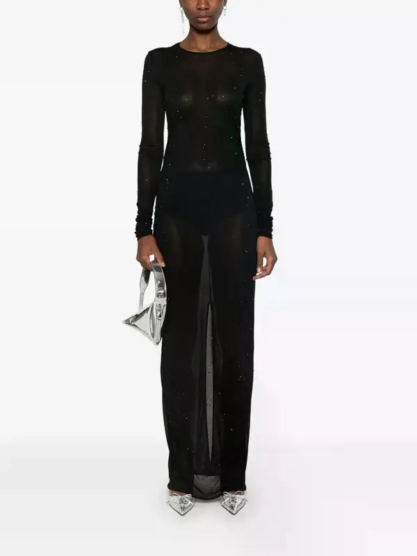Blumarine Sheer Maxi Dress