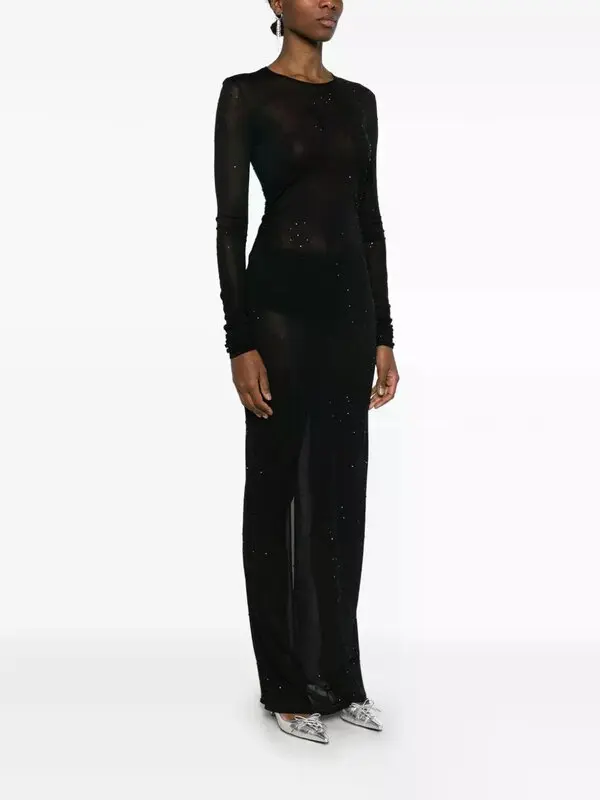 Blumarine Sheer Maxi Dress