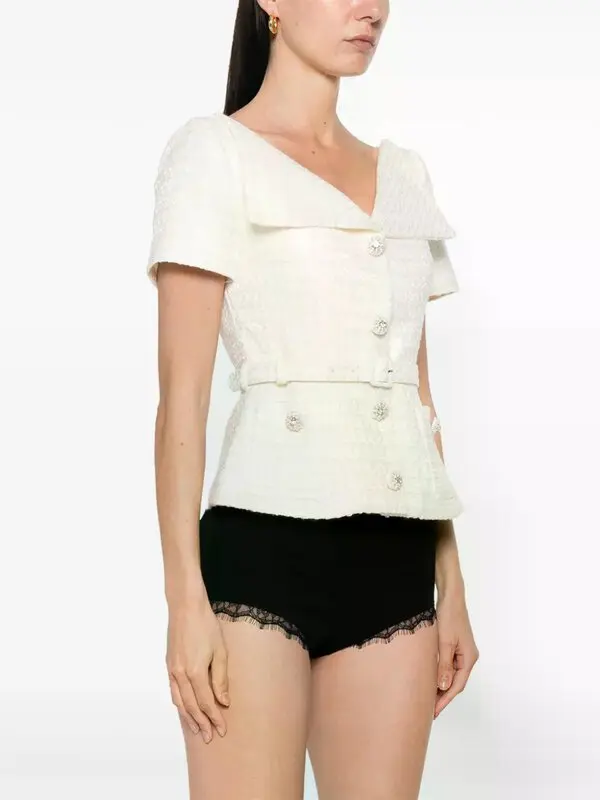 SELF-PORTRAIT Bouclé Top