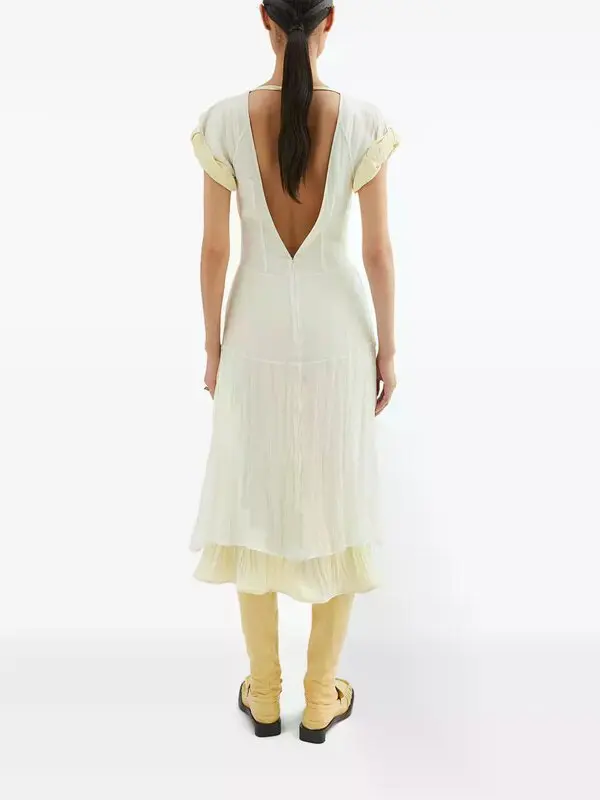 JIL SANDER Ruffled Midi Dress