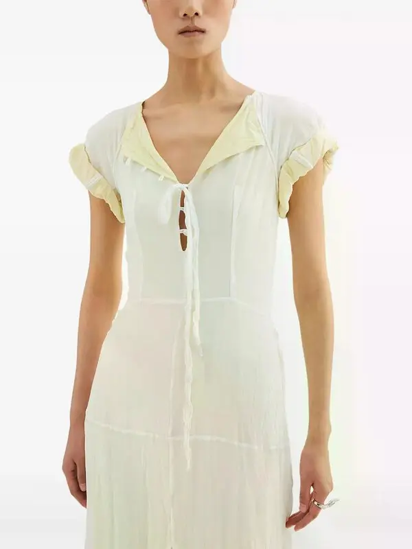 JIL SANDER Ruffled Midi Dress